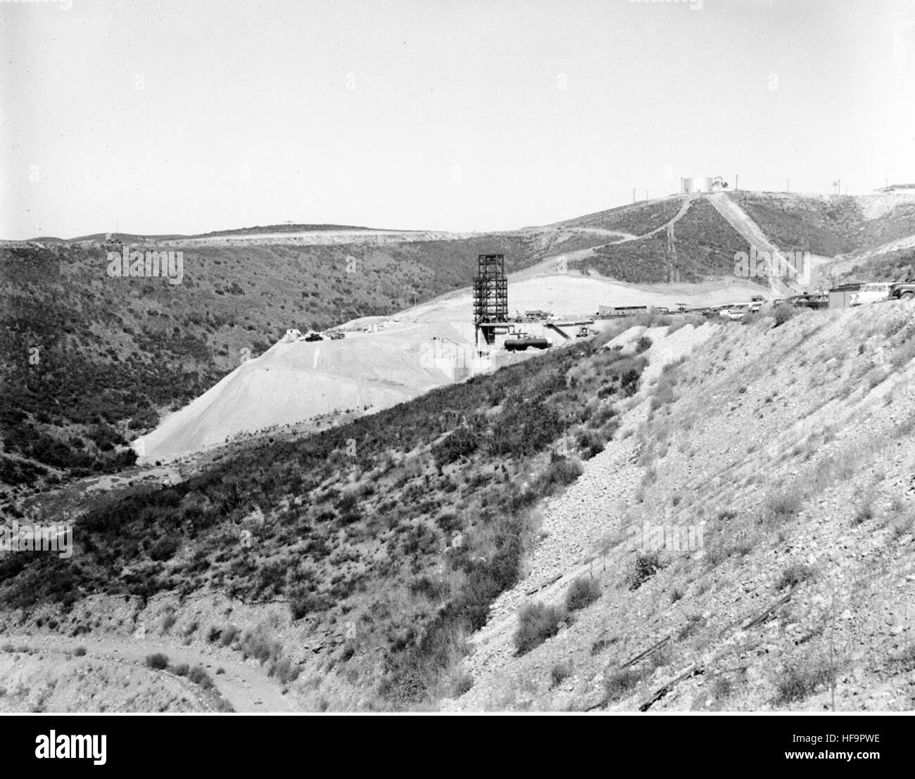 A photograph from the Atlas Collection showing the inside of a command ...