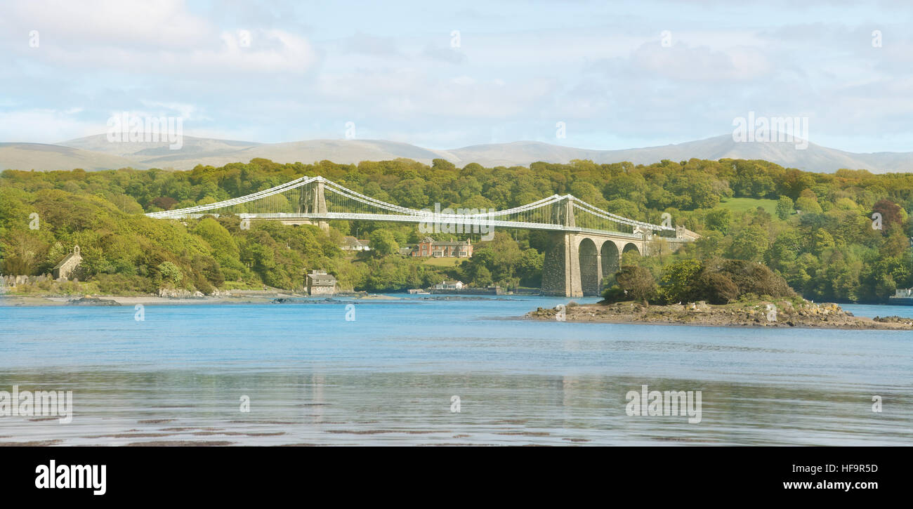Menai bridge construction hi-res stock photography and images - Alamy