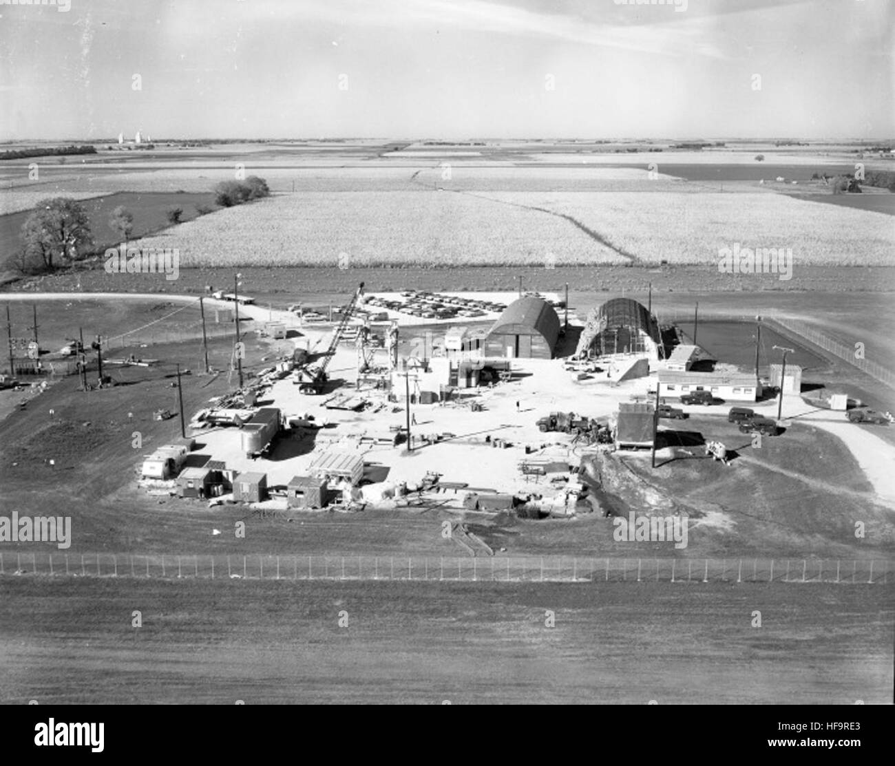 A photograph from the Atlas Collection showing a rocket launch ...