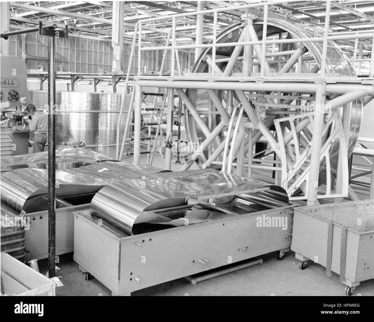 A photograph from the Atlas Collection showing an aircraft being ...