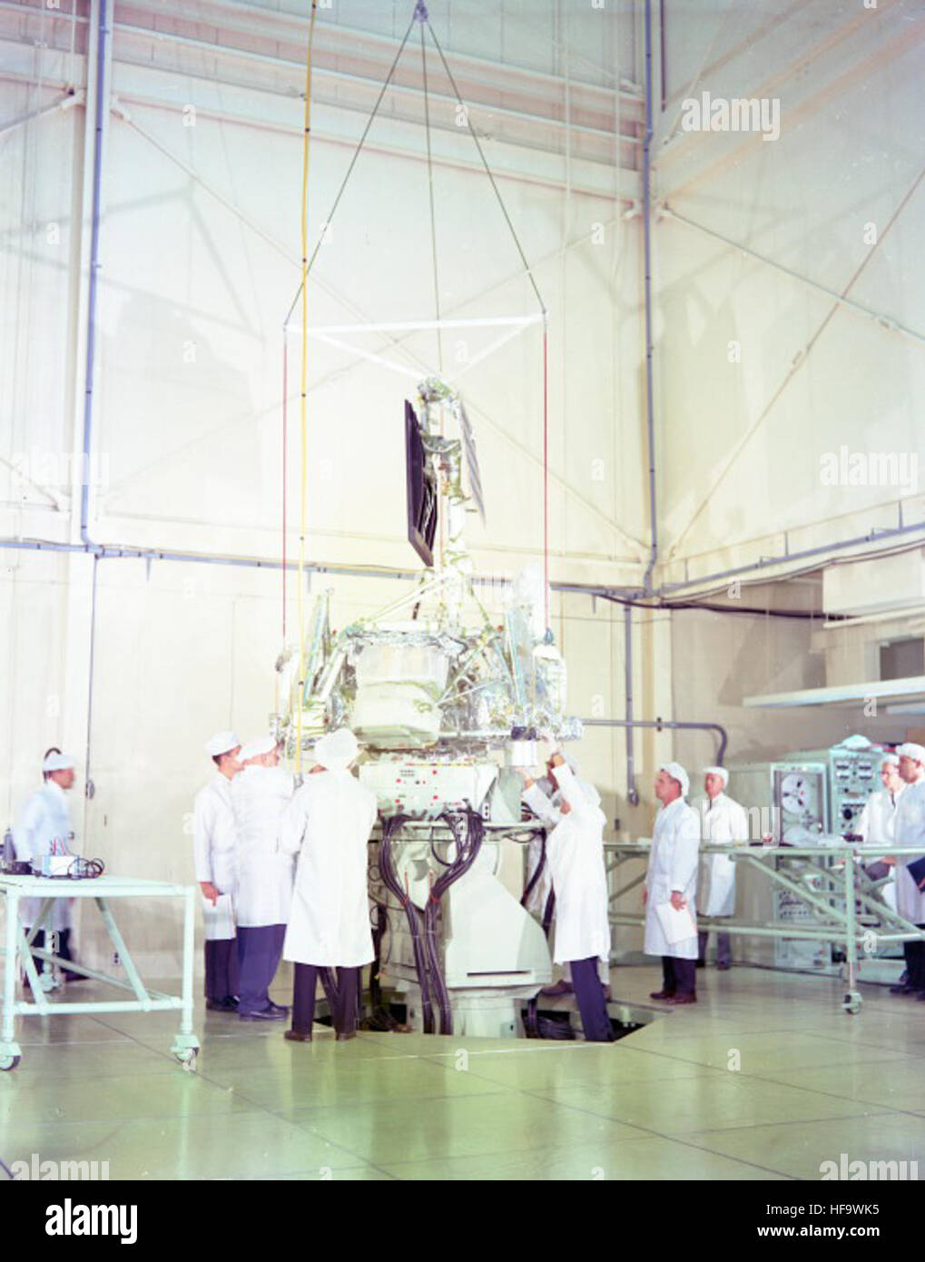 A photograph from the Atlas Collection showing a spacecraft in orbit ...