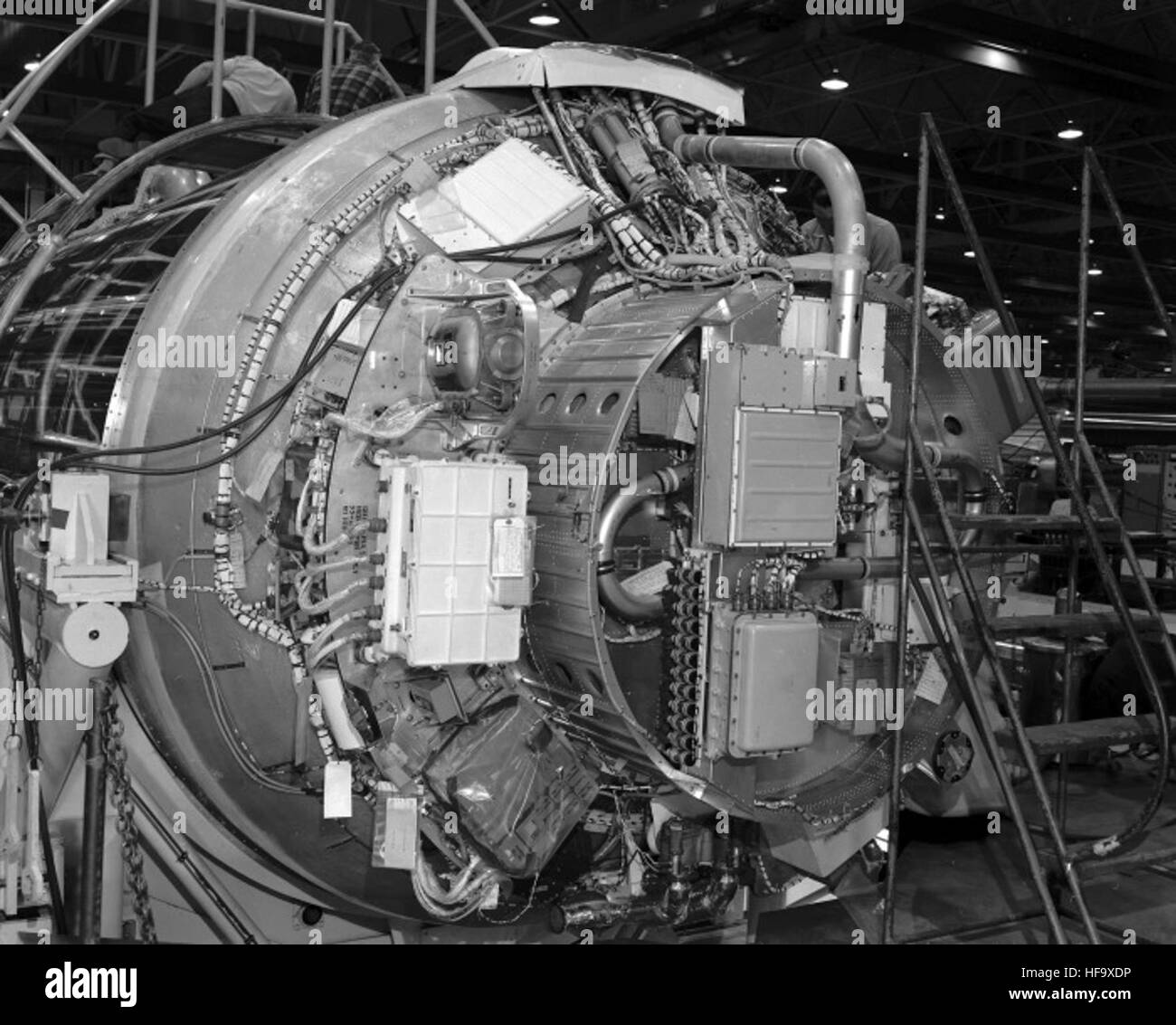 This image from the Atlas Collection shows a pilot in a cockpit ...