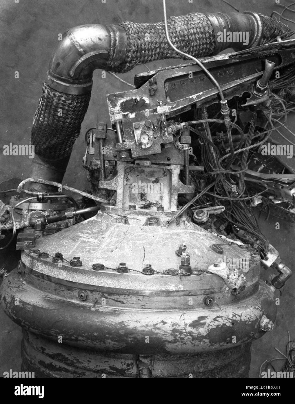 Photograph from the Atlas Collection showing an aircraft in a vertical ...