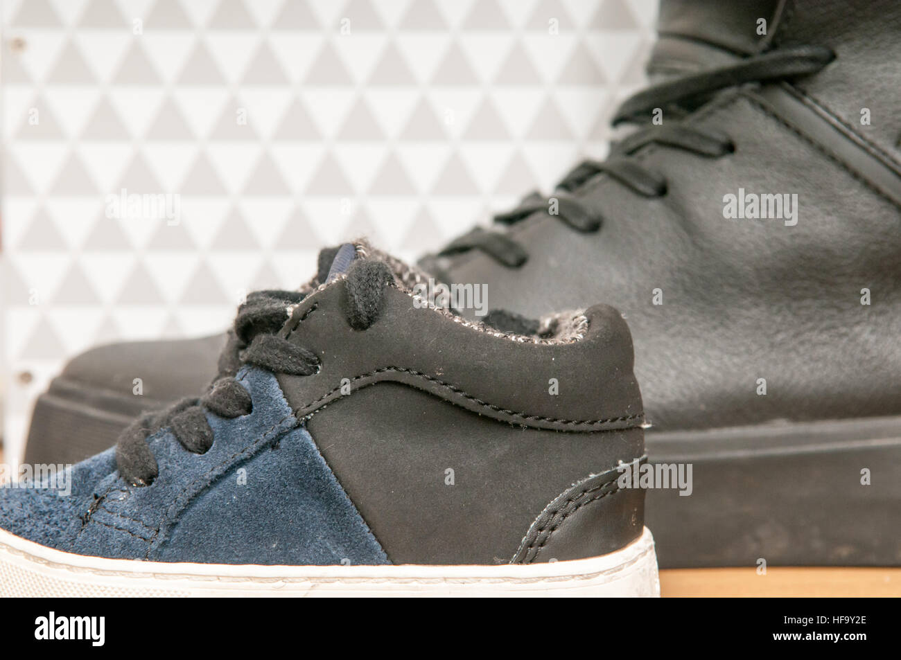 parents and childs shoes together Stock Photo - Alamy