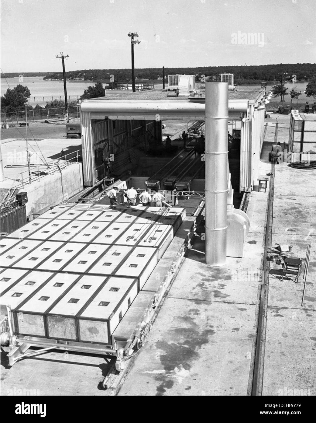 Photograph from the Atlas Collection showing a busy urban street scene ...