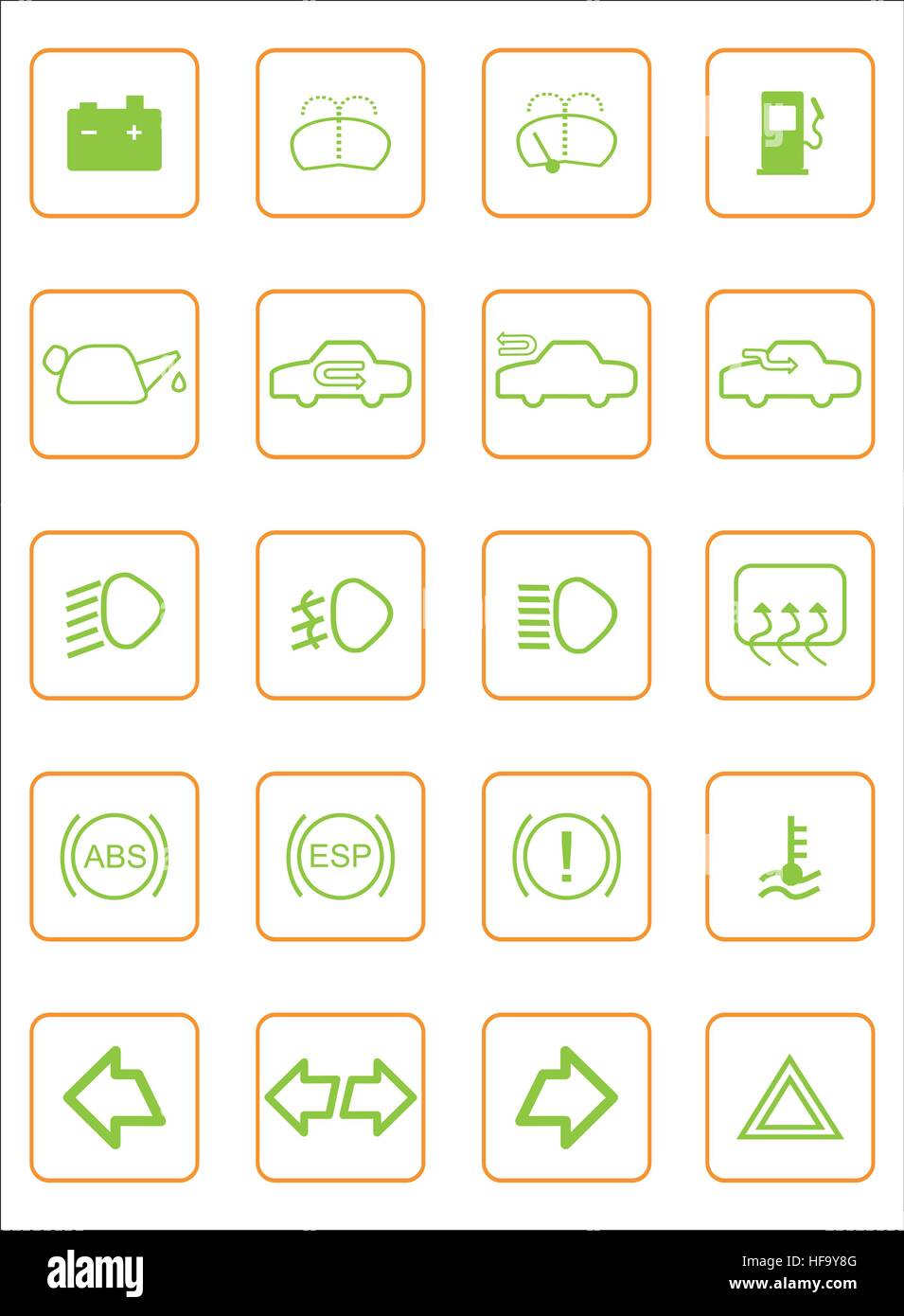 Car pictograms Stock Vector Images - Alamy