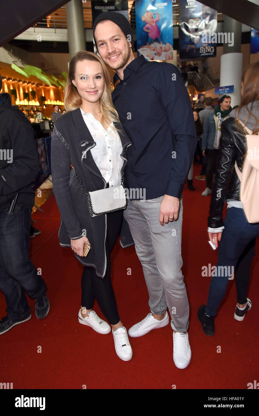 European premiere of 'Sing' at Cinedom movie theater. Featuring: Marvin ...