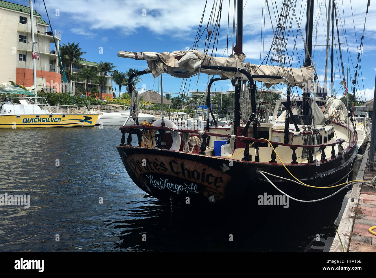 A pirate's boat in Key Largo, Florida, United States Stock Photo - Alamy