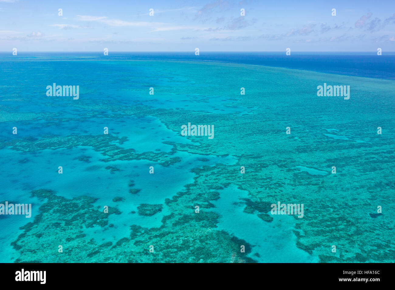 Great Barrier Reef from above, Queensland, Australia Stock Photo - Alamy