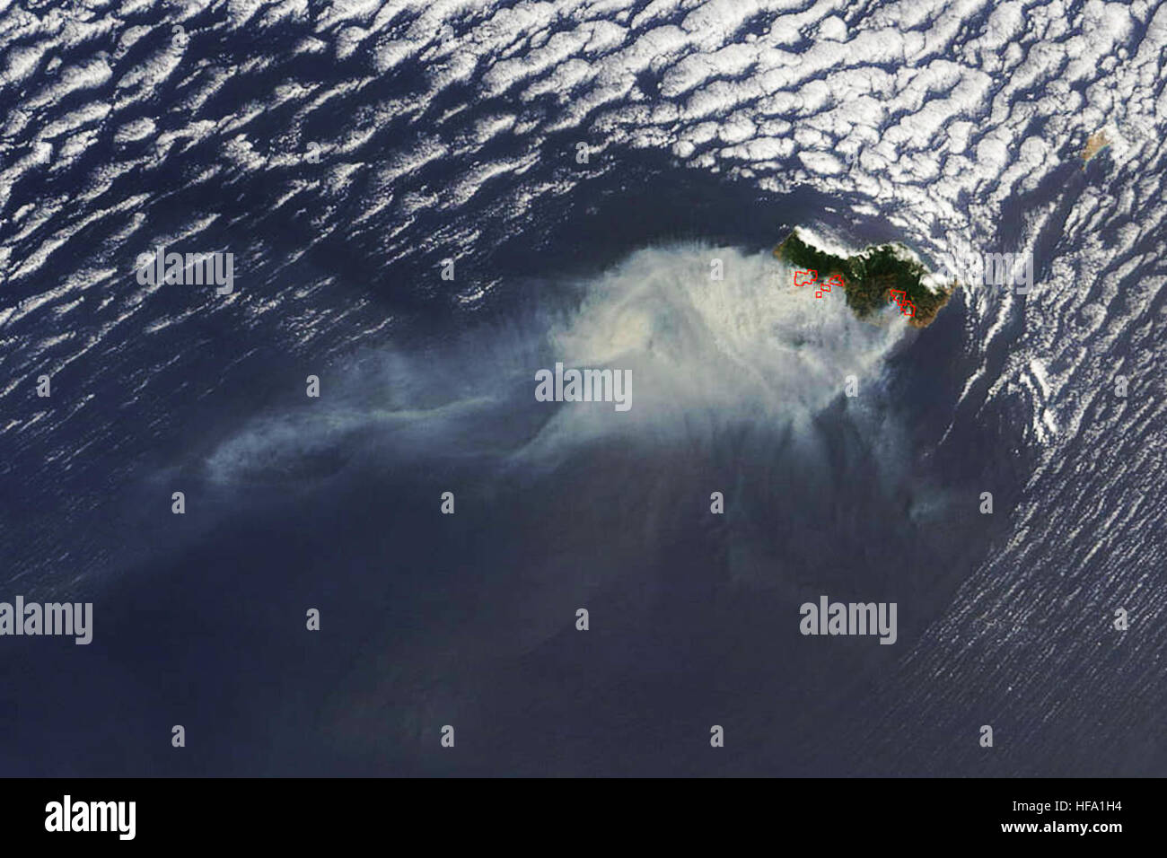 A wildfire rages across Portugal's Madeira Island, as captured by NASA ...