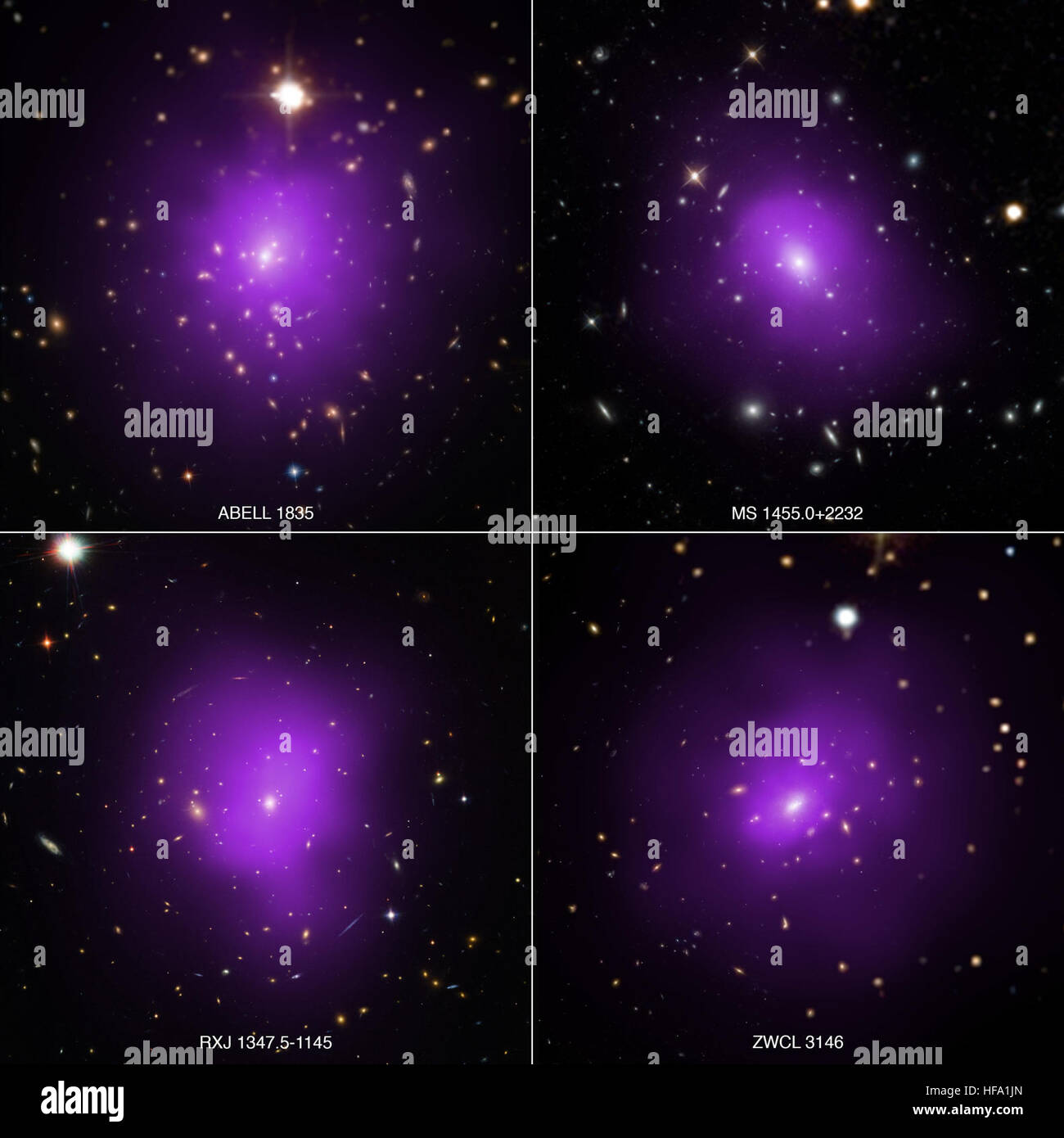 NASA's Chandra X-Ray Observatory investigates galaxy clusters that ...