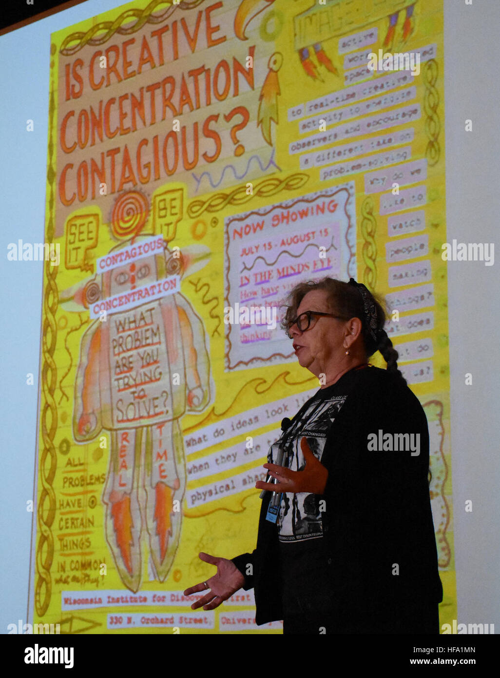 Cartoonist and author Lynda Barry visited NASA’s Goddard Space Flight ...