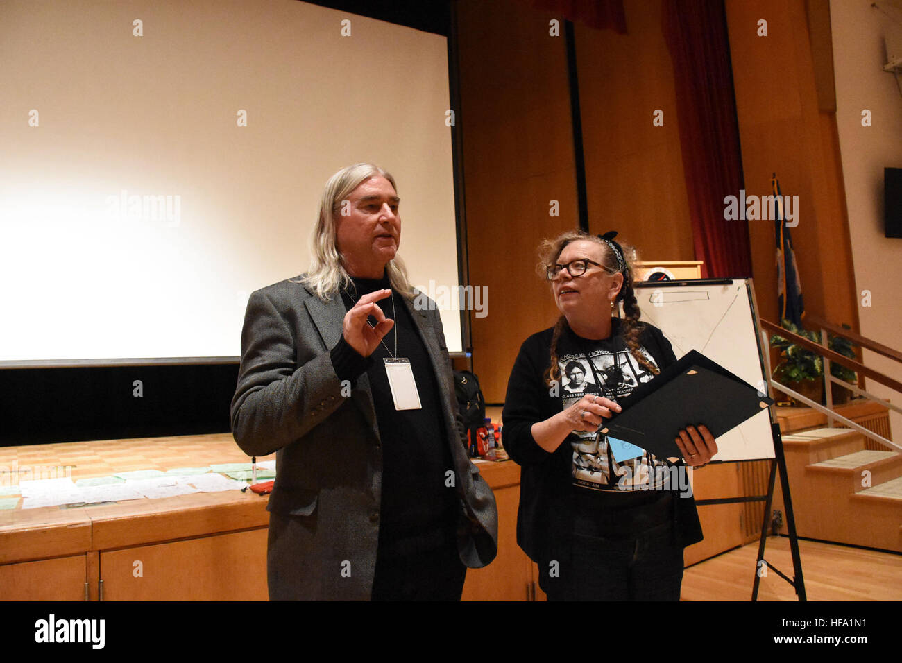 Lynda Barry, a renowned artist and author, visits NASA's Goddard Space ...