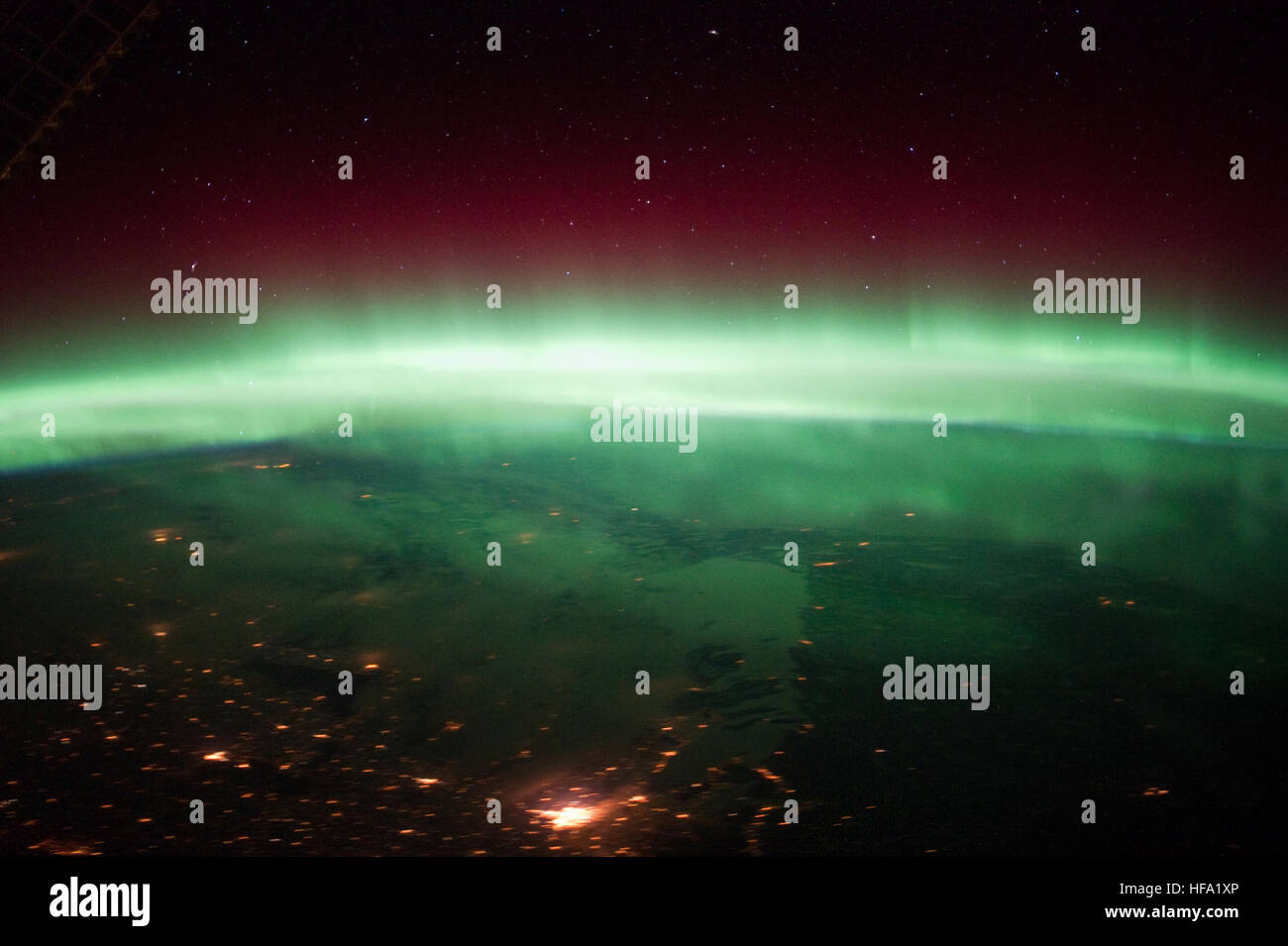 Astronauts aboard the International Space Station (ISS) captured ...