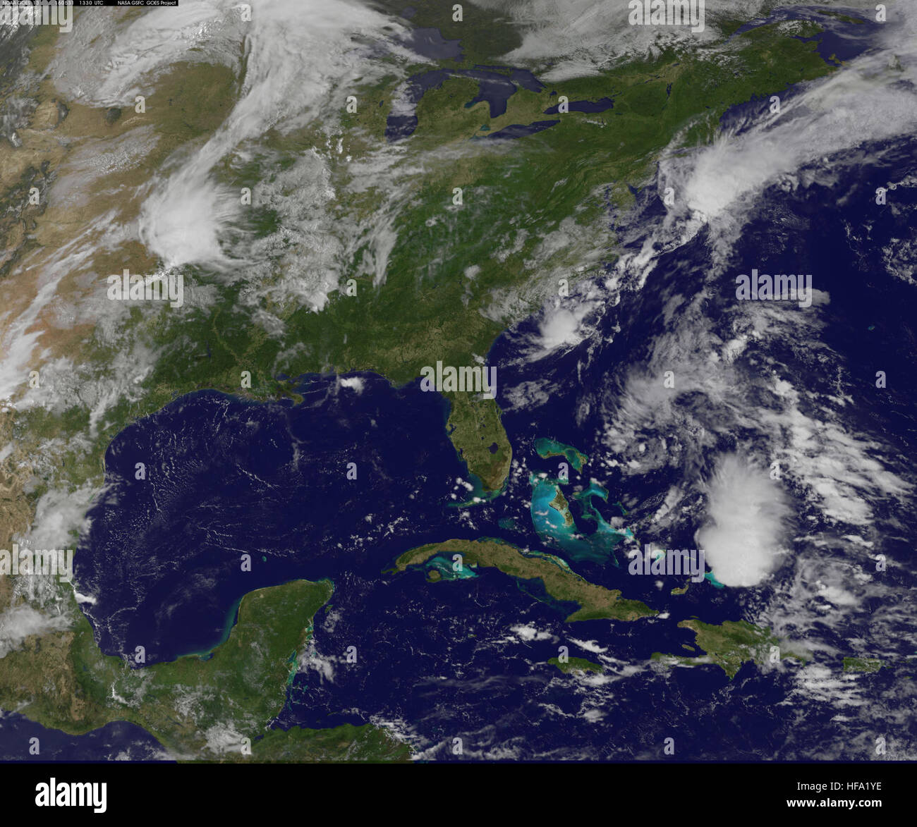 NASA monitored post-tropical cyclone Bonnie along the coast, tracking ...