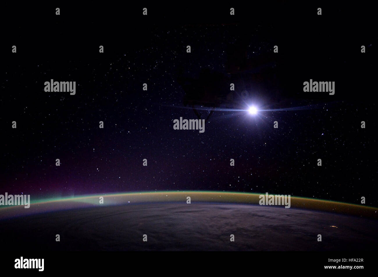 Moonrise on the International Space Station 29341661773 o Stock Photo ...