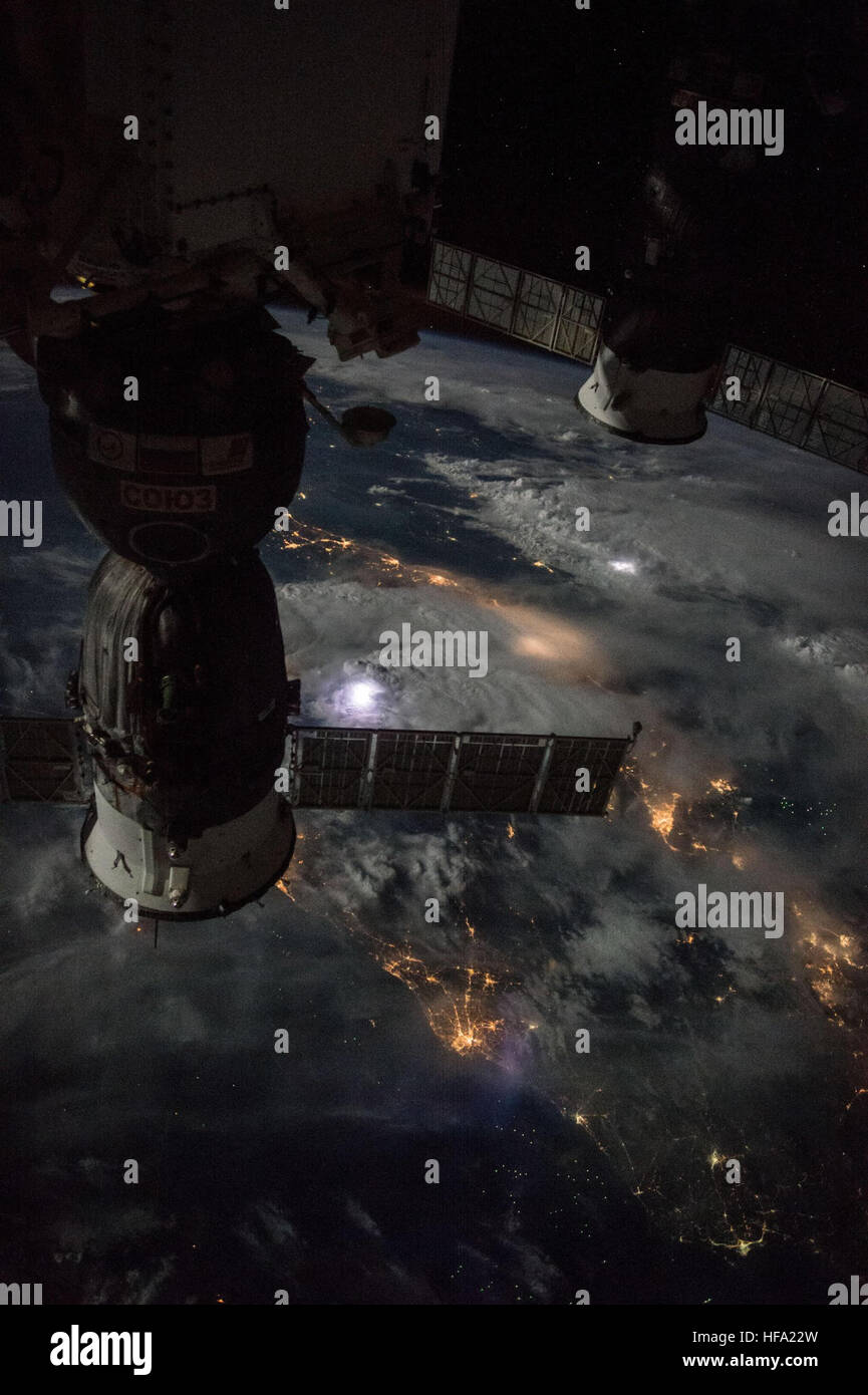 A stunning view from the International Space Station (ISS), showcasing ...