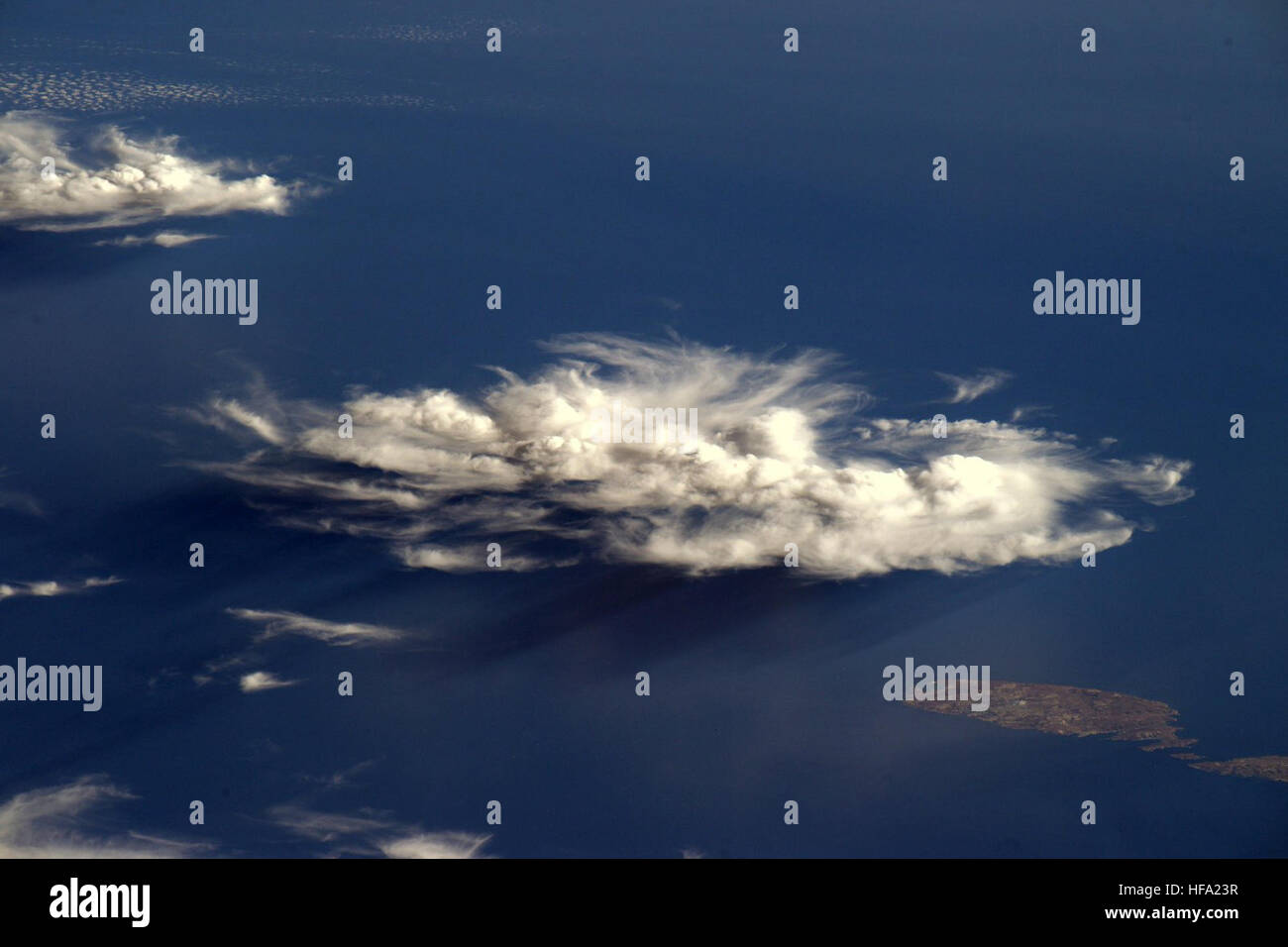 NASA captures a stunning cloud formation near Sicily. The image ...