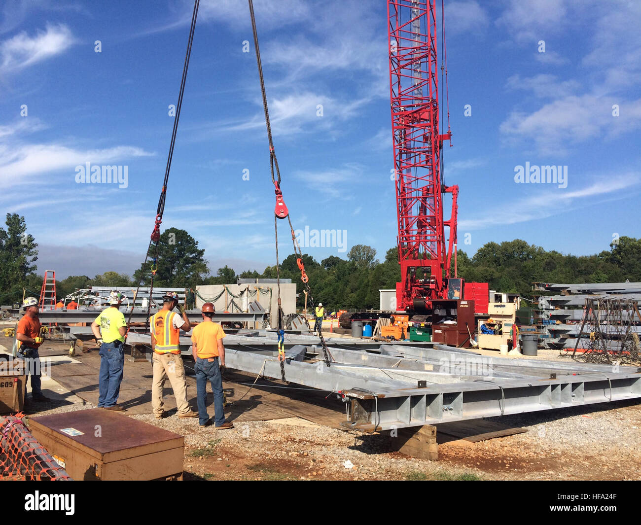 Construction begins on the structural test stand for NASA's Space ...