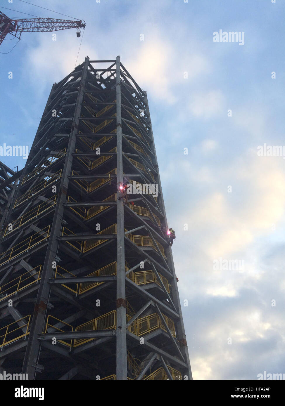 Steelworkers at NASA's Marshall Space Flight Center in Alabama work on ...