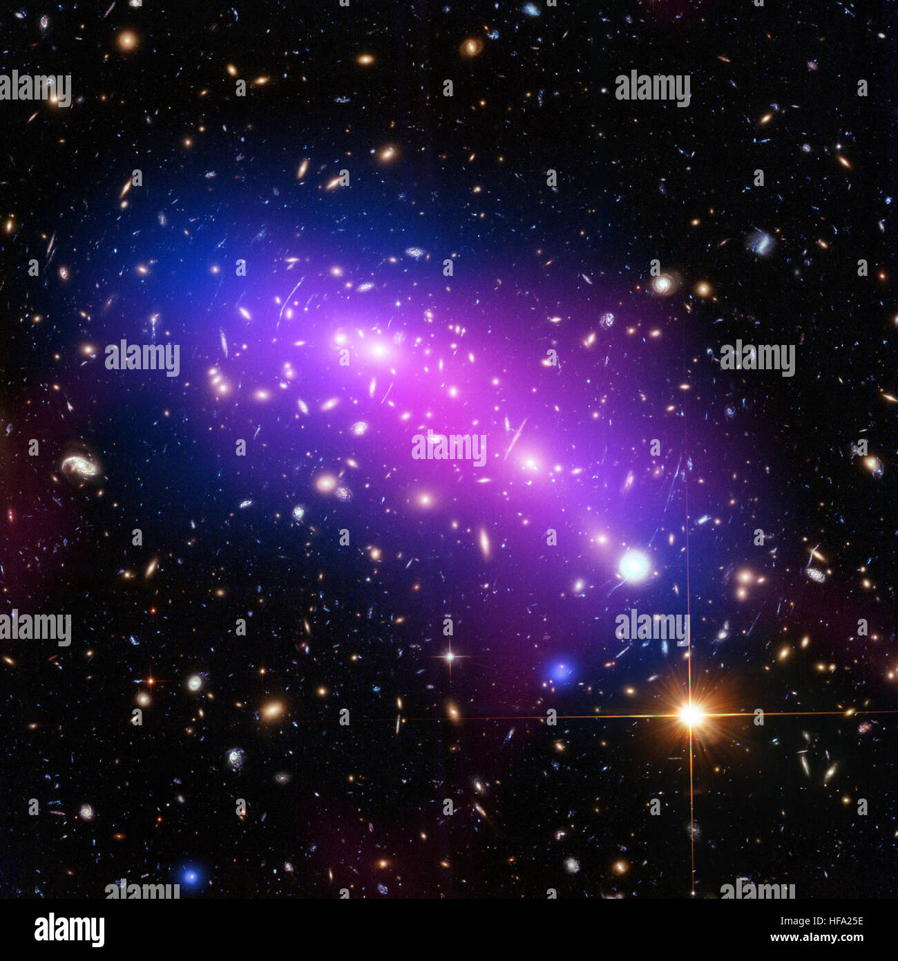 The MACS J0416 galaxy cluster, observed by NASA's Chandra X-Ray ...