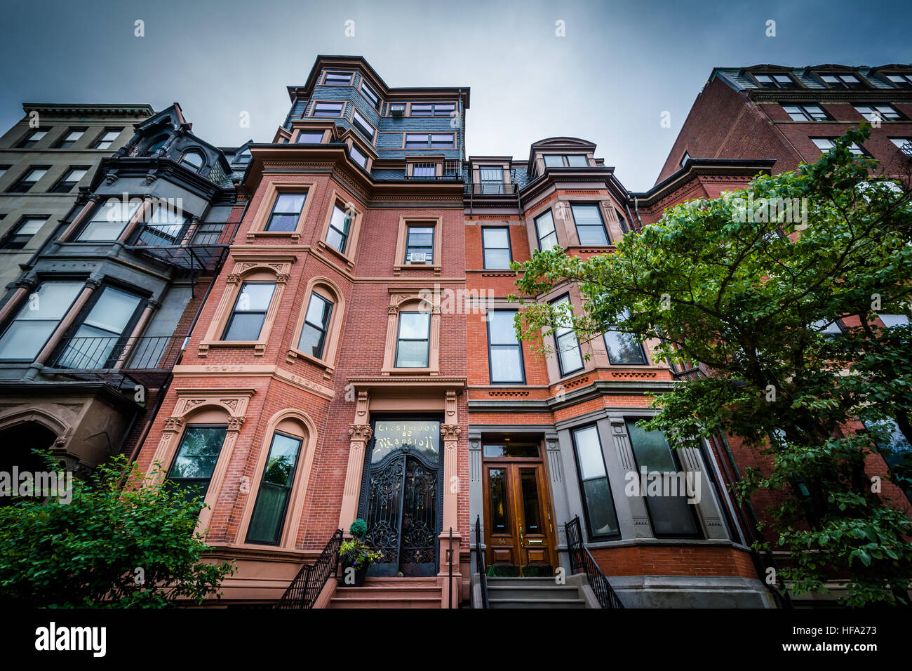Historic buildings in Back Bay, Boston, Massachusetts Stock Photo - Alamy