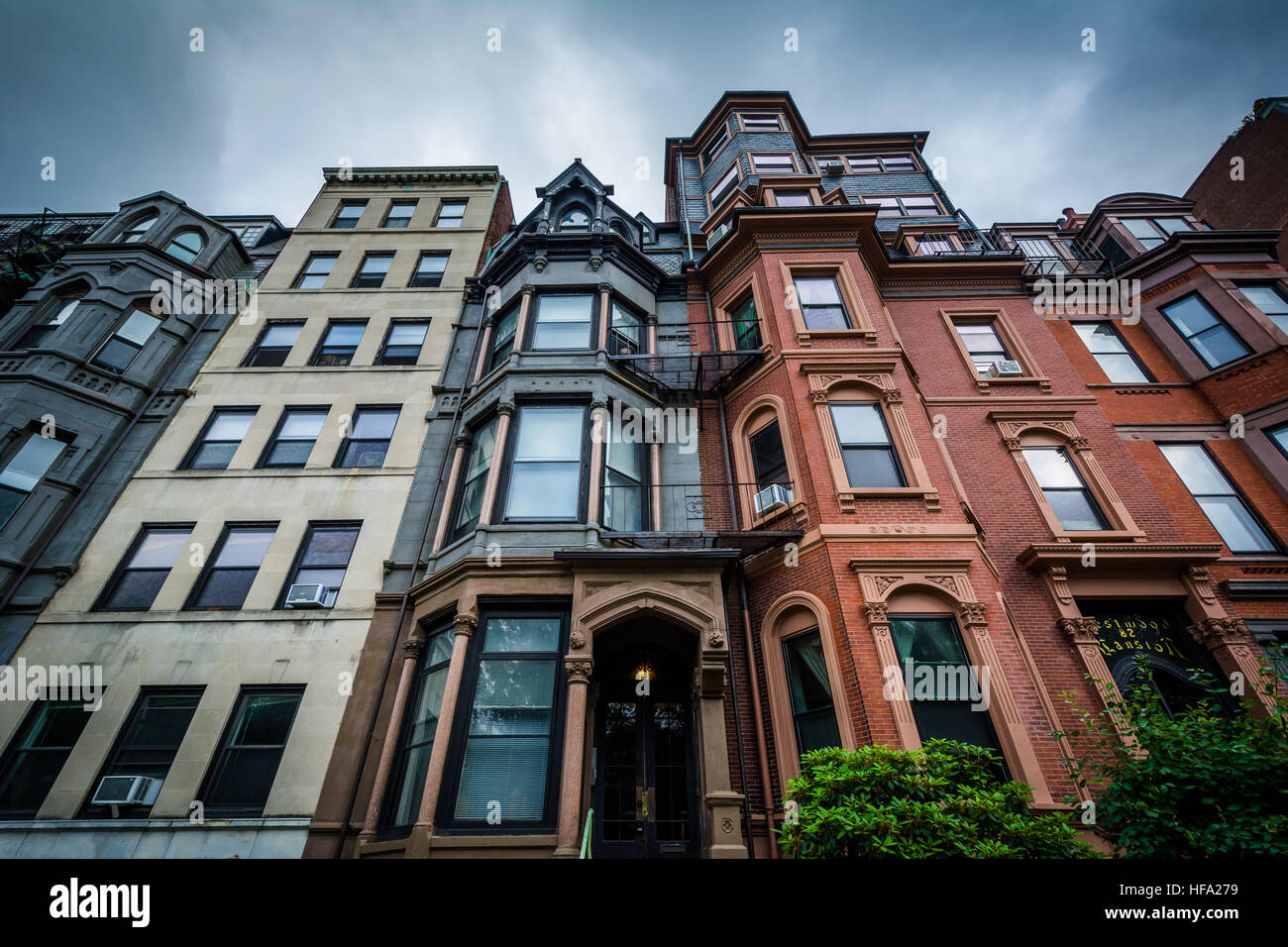 Historic buildings in Back Bay, Boston, Massachusetts Stock Photo - Alamy