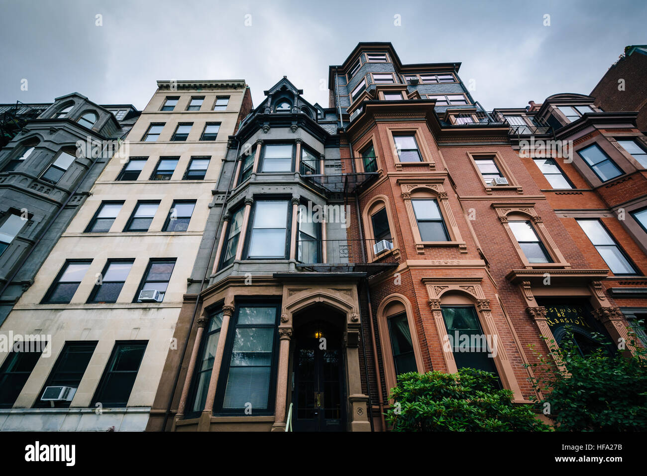 Historic buildings in Back Bay, Boston, Massachusetts Stock Photo - Alamy