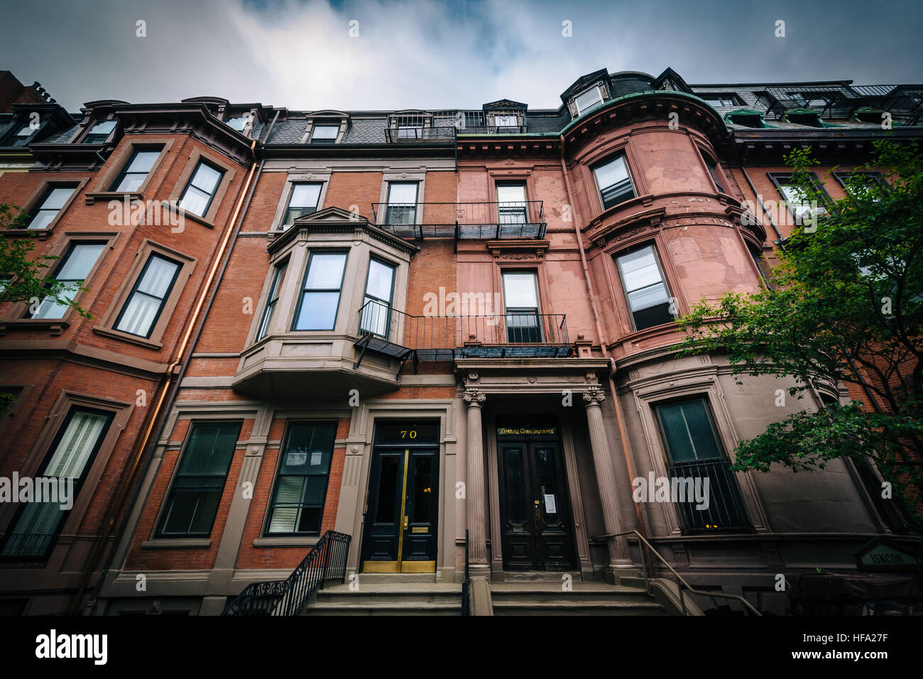 Historic buildings in Back Bay, Boston, Massachusetts Stock Photo - Alamy