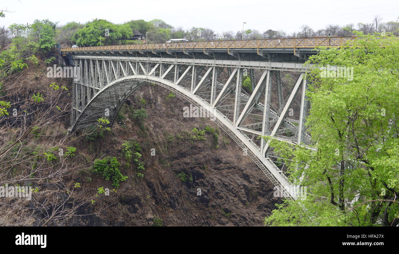 Bridge at the Victoria Falls Stock Photo - Alamy