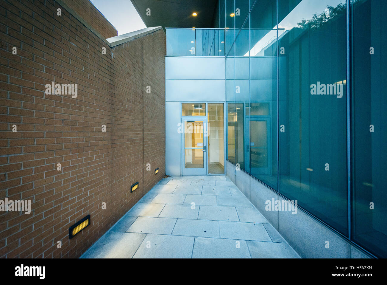 Modern building at Northeastern University, in Boston, Massachusetts ...