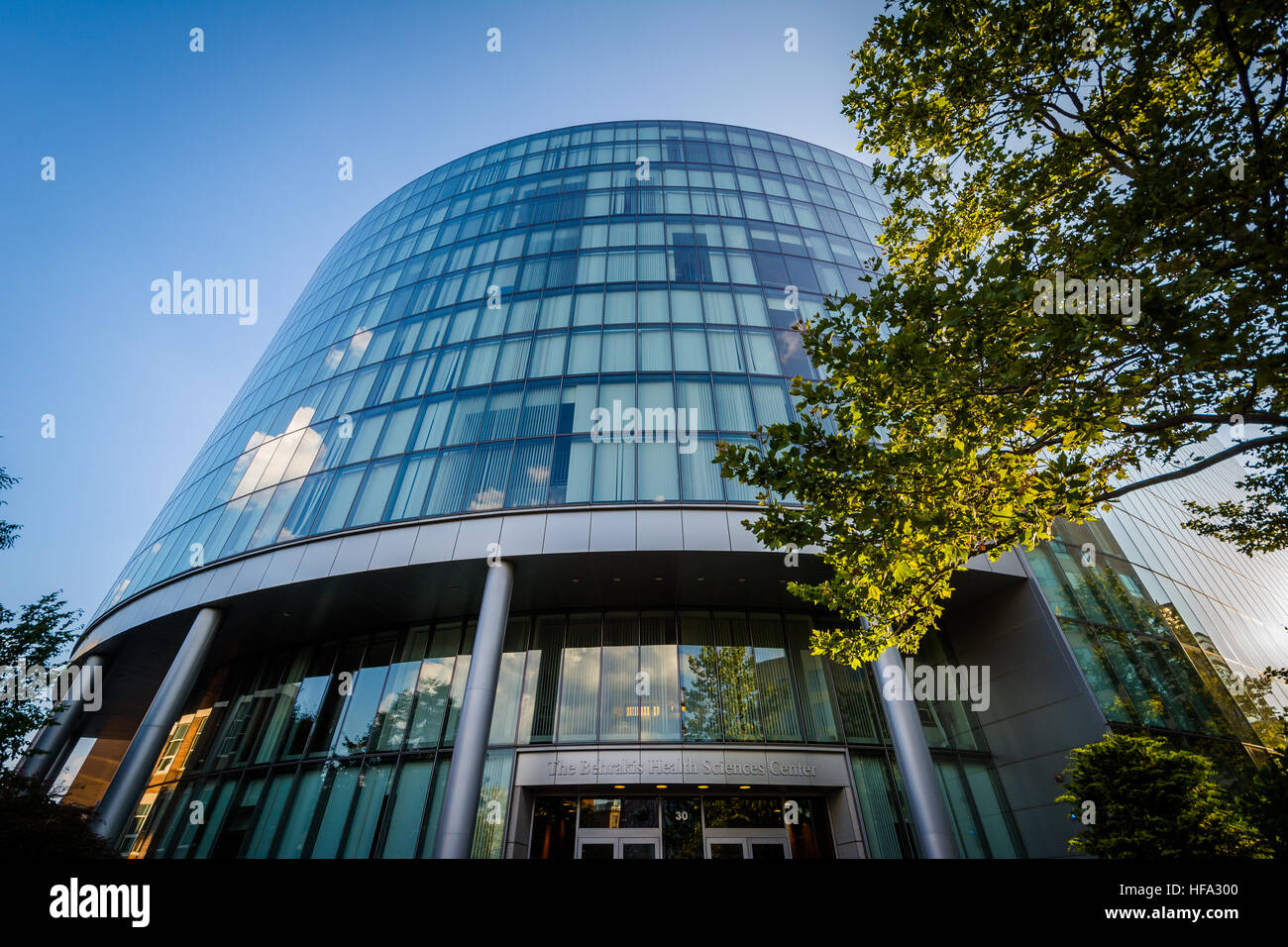 Modern building at Northeastern University, in Boston, Massachusetts ...
