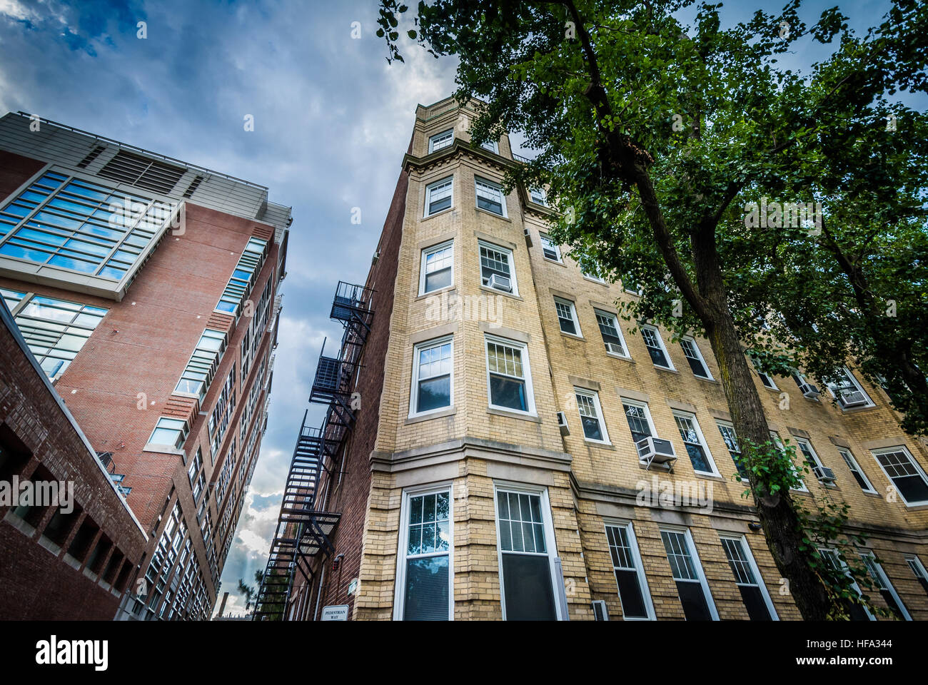 Old buildings at Boston University, in Boston, Massachusetts Stock ...