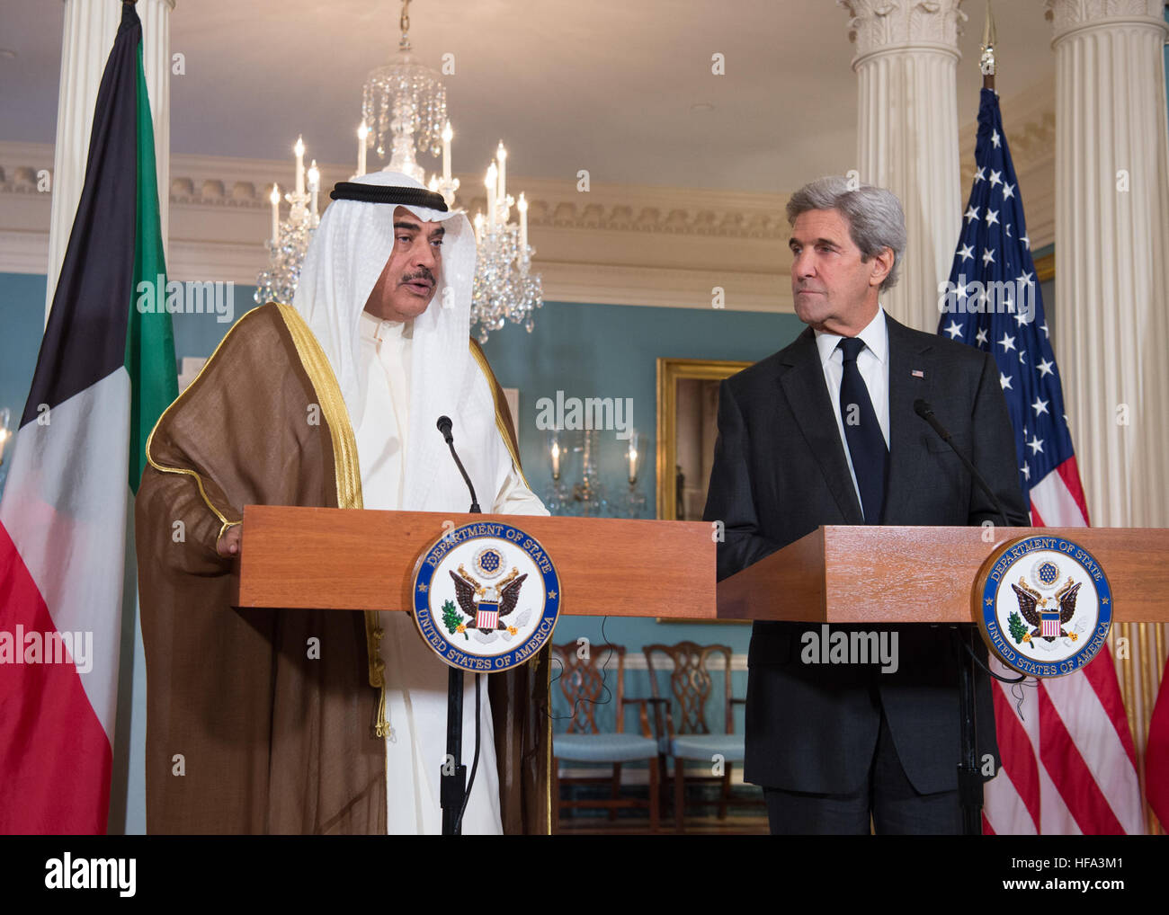 U.S. Secretary of State John Kerry and Kuwait First Deputy Prime ...