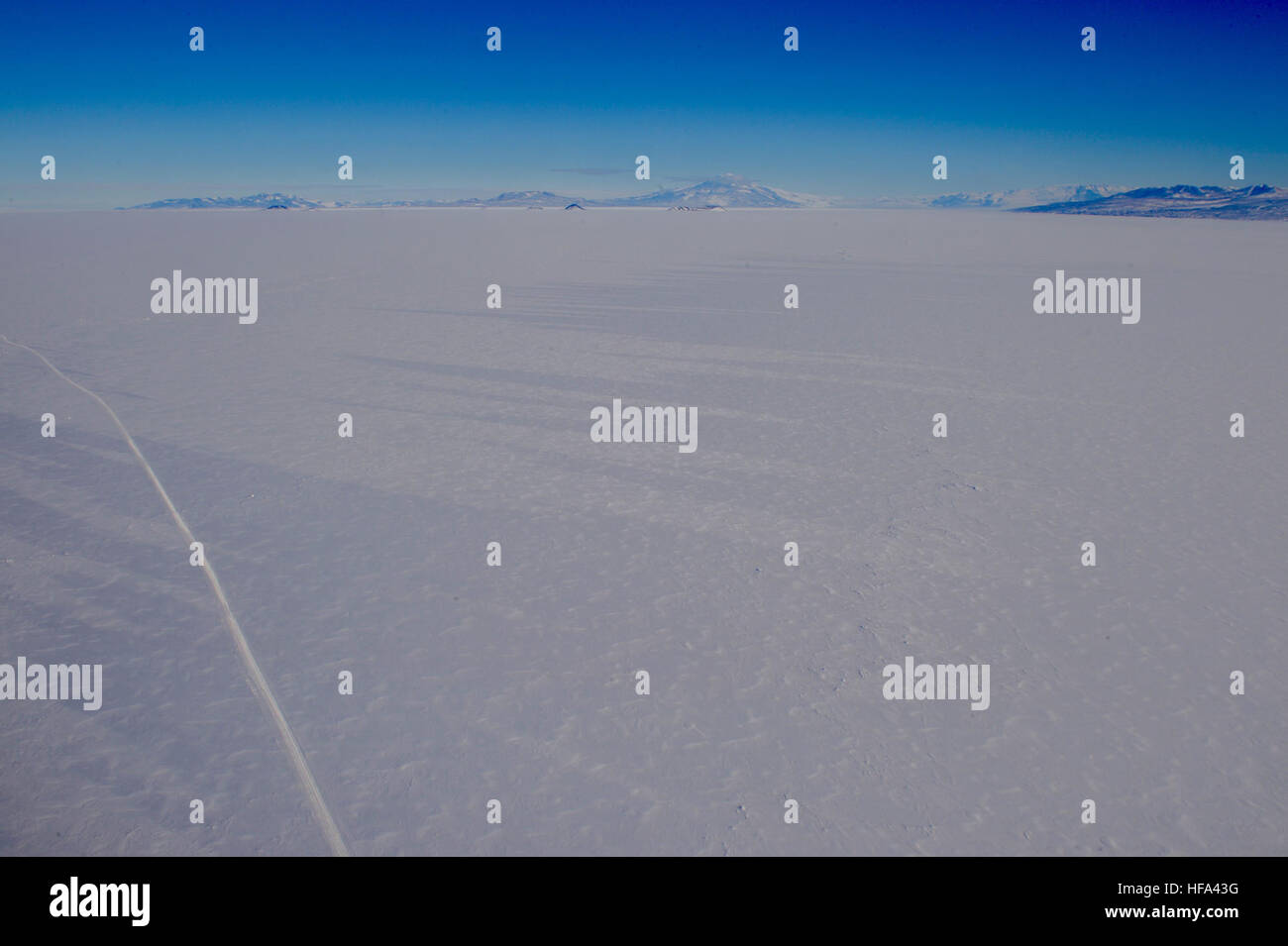 A track crossing McMurdo Sound, Antarctica, as seen on November 11 ...