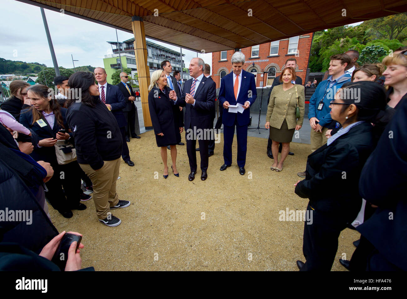 U.S. Ambassador to New Zealand Mark Gilbert introduces U.S. Secretary ...