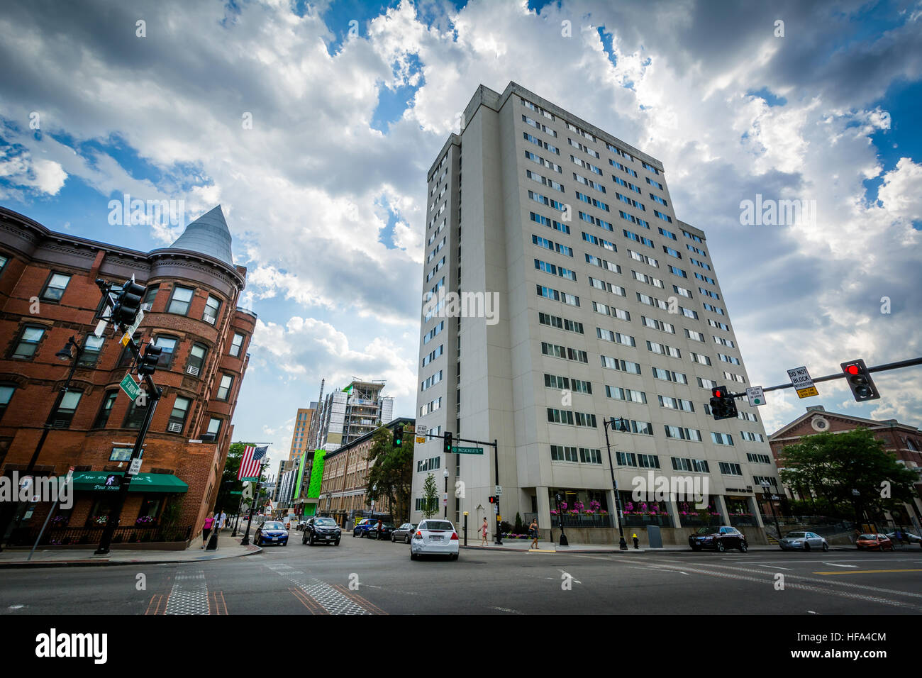 The intersection of St. Botolph Street and Massachusetts Avenue, near ...
