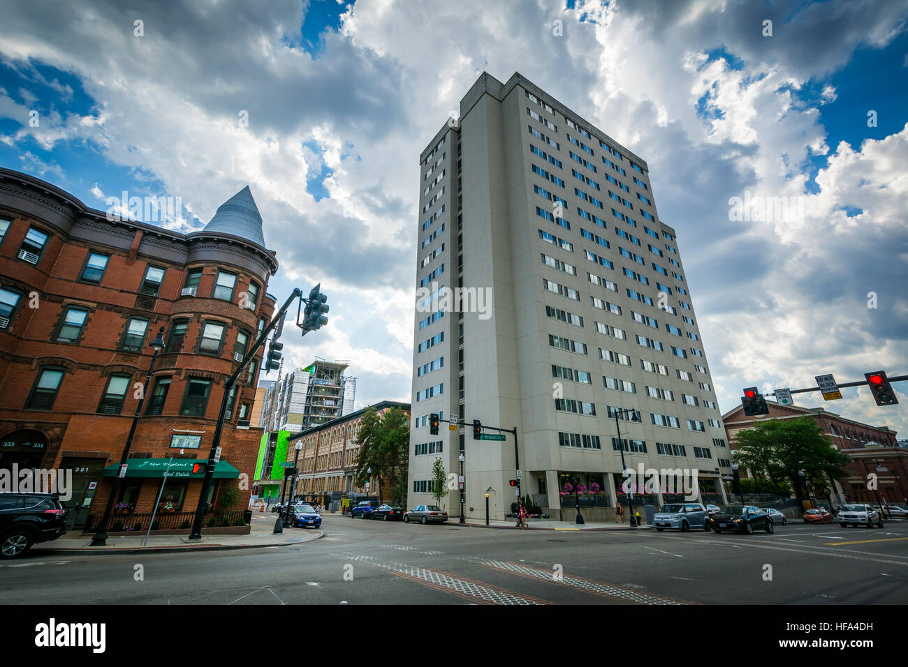 The intersection of St. Botolph Street and Massachusetts Avenue, near ...