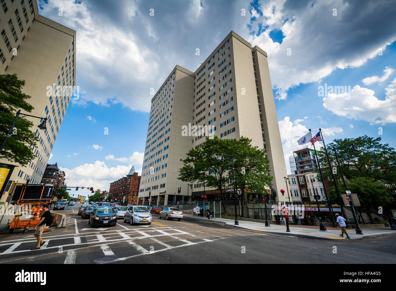 The intersection of St. Botolph Street and Massachusetts Avenue, near ...