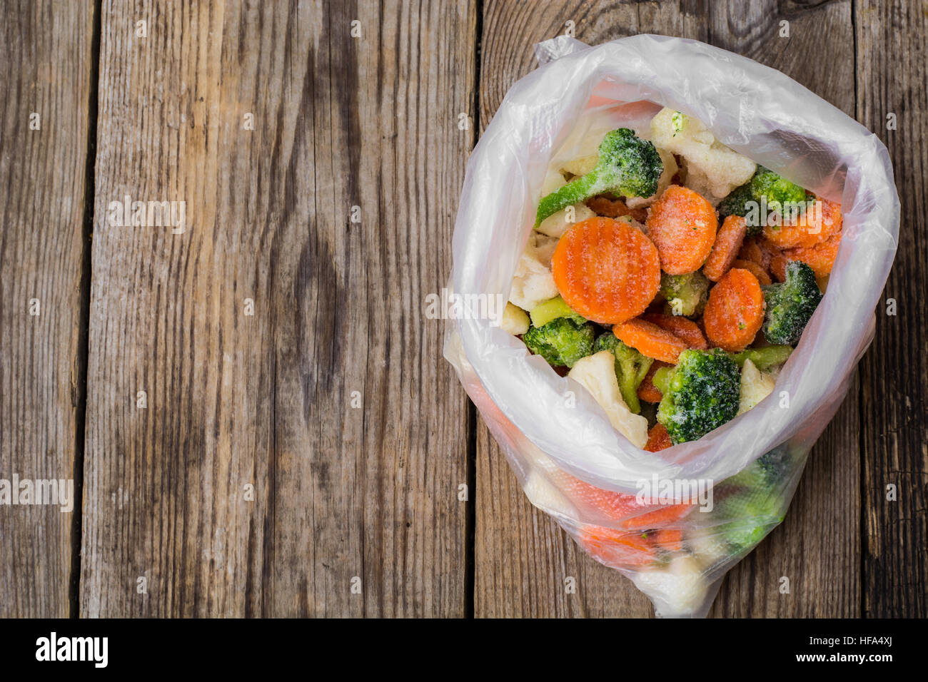 Frozen vegetables mix Stock Photo - Alamy