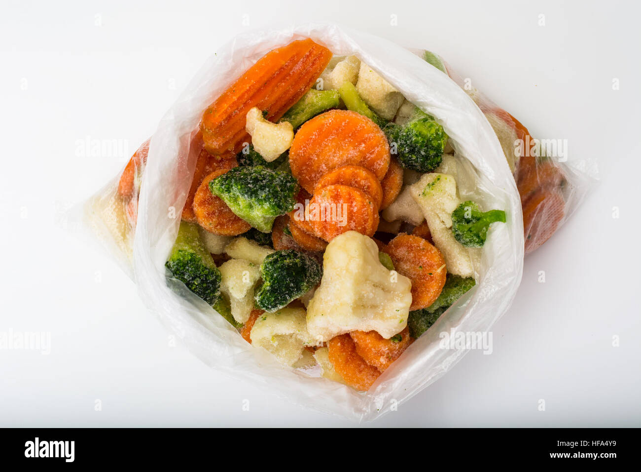 Frozen vegetables mix Stock Photo - Alamy