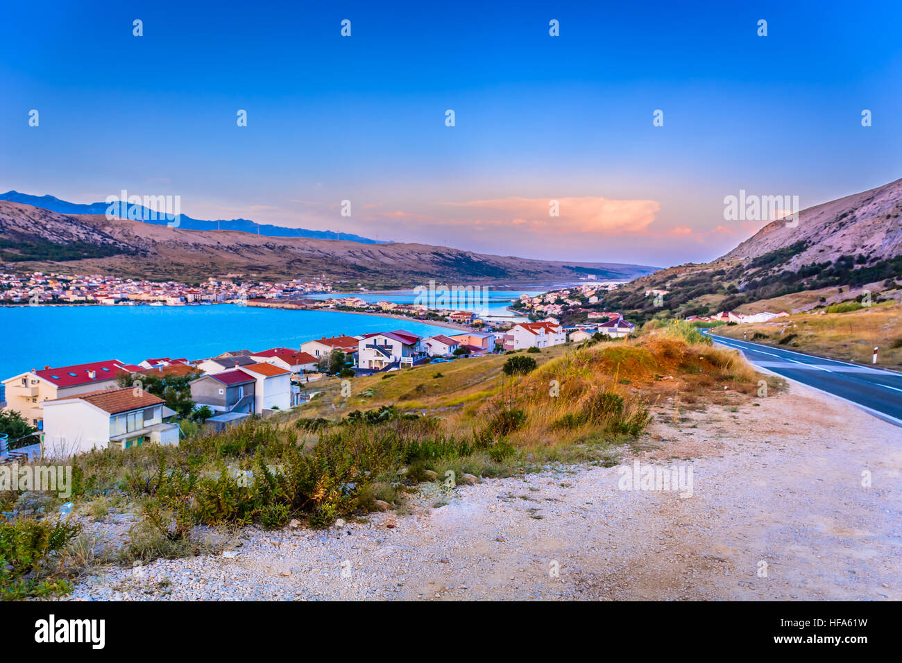 Pag island aerial hi-res stock photography and images - Alamy