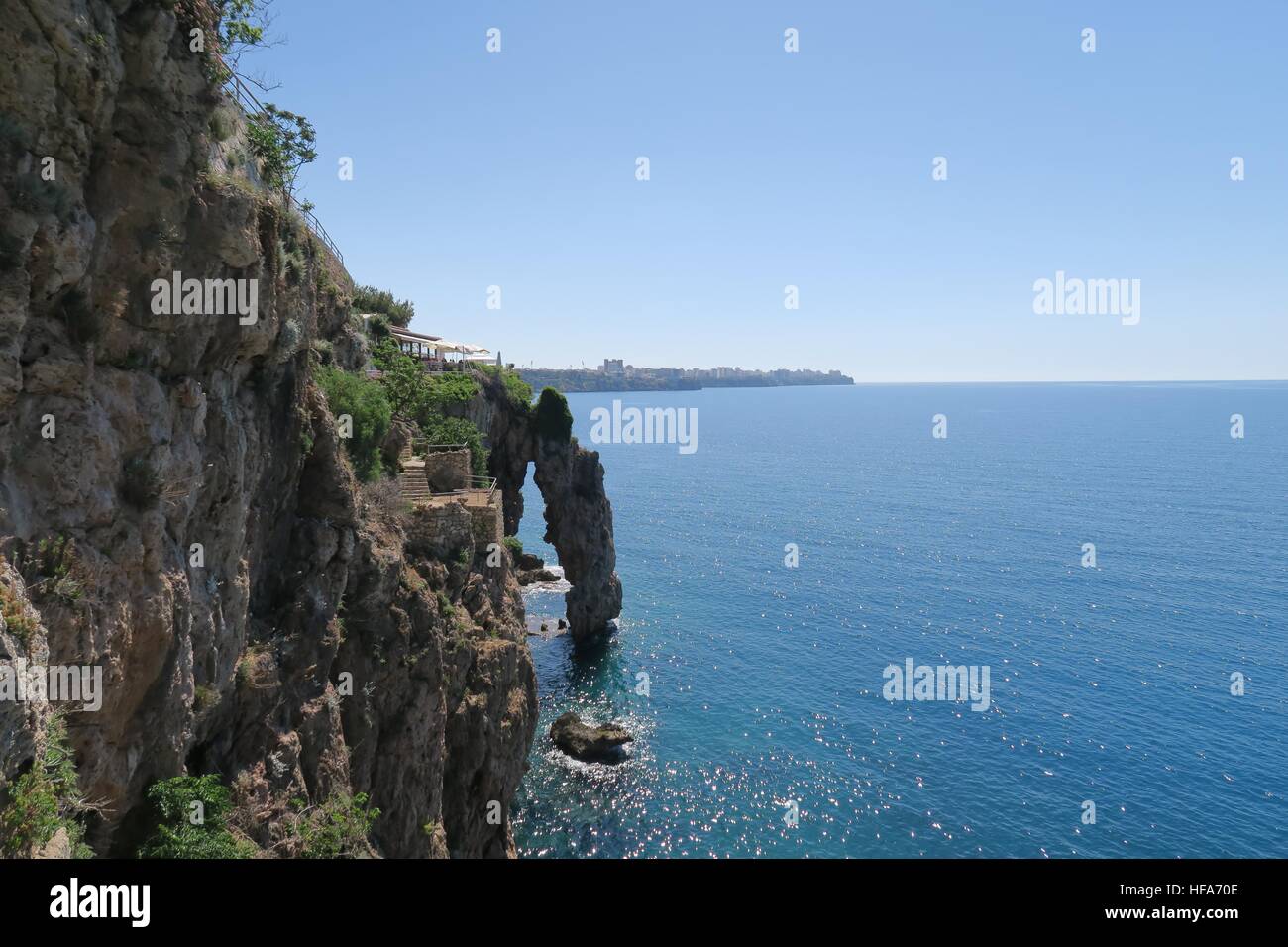 Cliffs of Antalya at the Mediterranian Sea in Turkey Stock Photo - Alamy