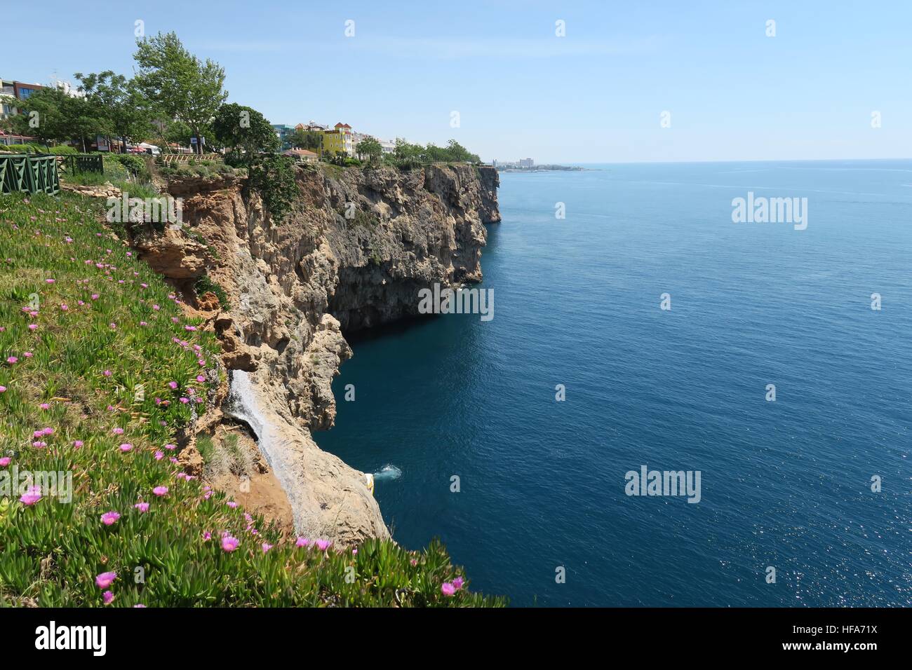 Cliffs of Antalya at the Mediterranian Sea in Turkey Stock Photo - Alamy