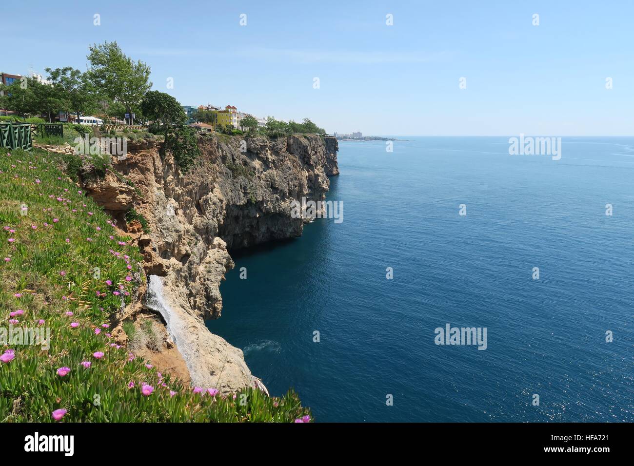 Cliffs of Antalya at the Mediterranian Sea in Turkey Stock Photo - Alamy
