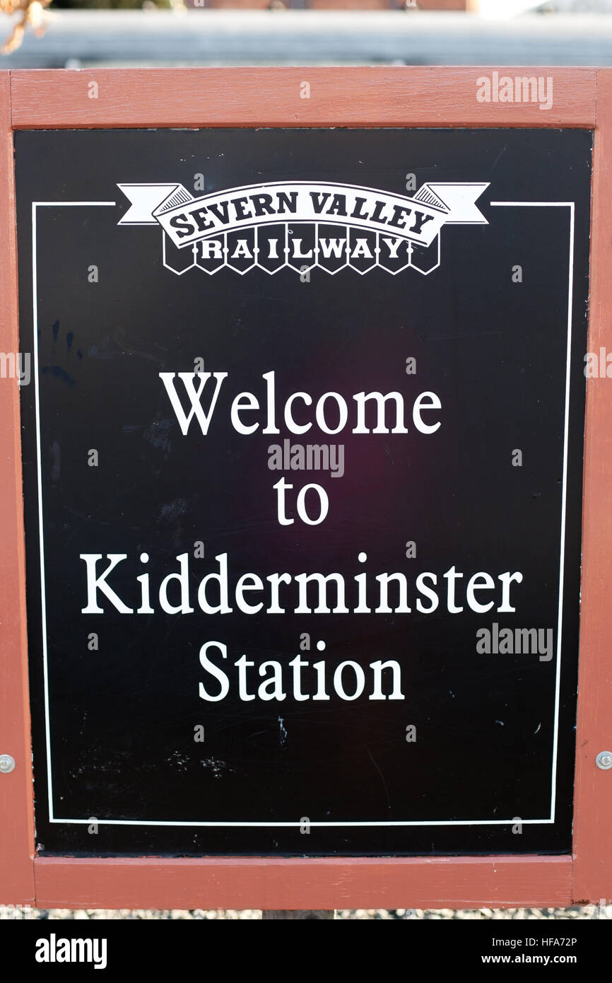 Welcome to kidderminster station sign hi-res stock photography and ...