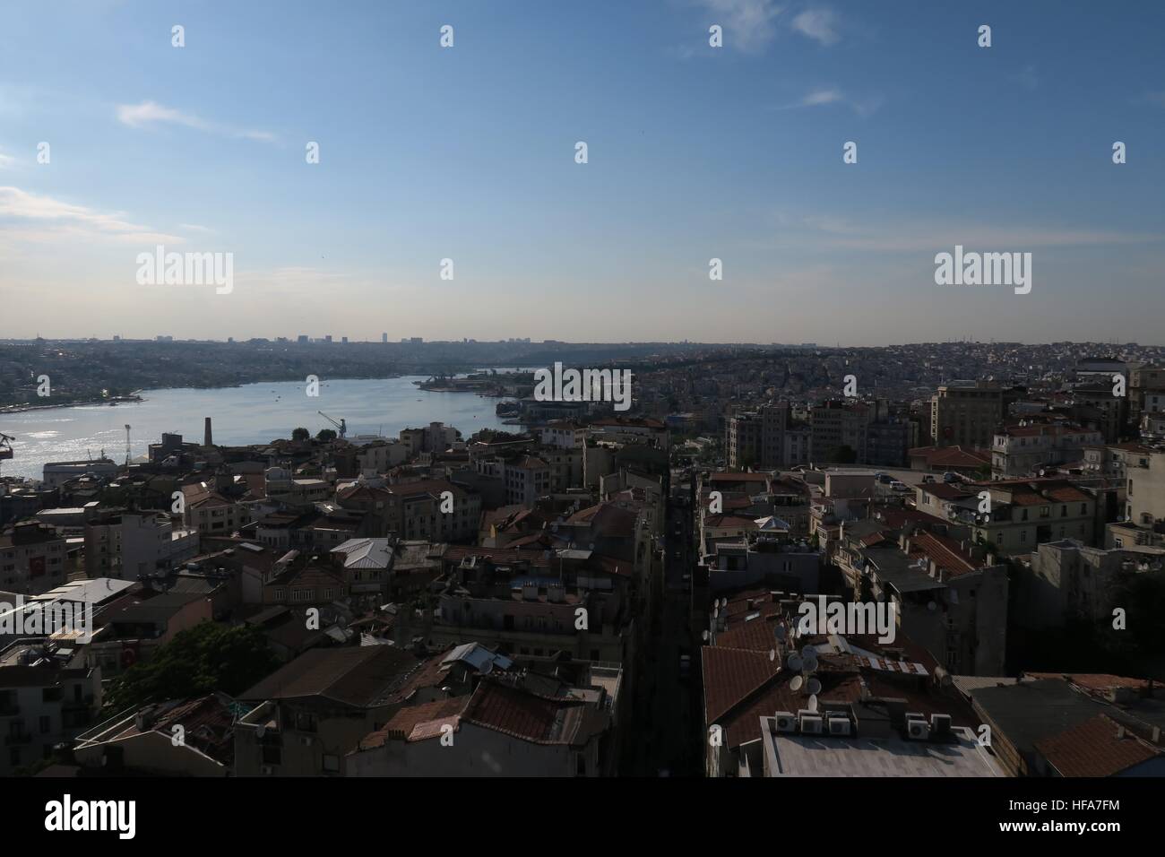 Panoramic View at the Golden Horn in Istanbul, Turkey Stock Photo - Alamy