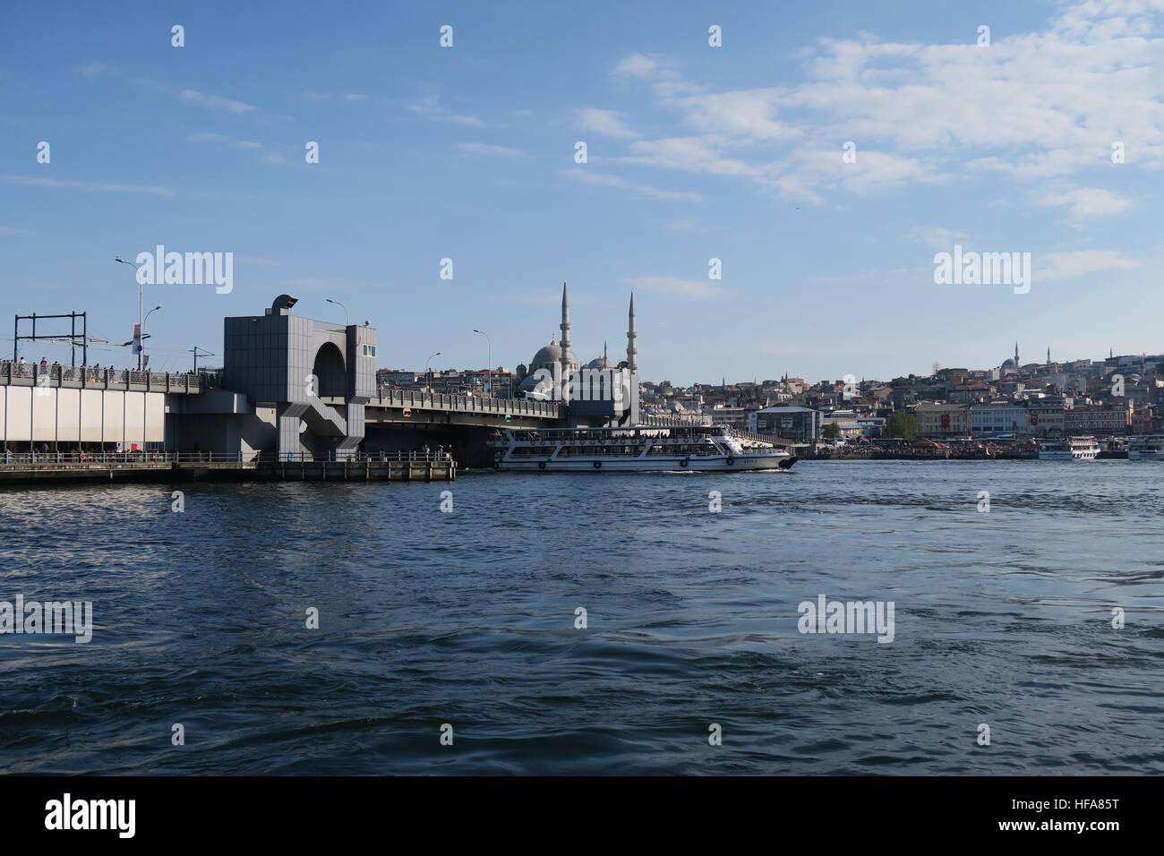 Ferry at Galata Bridge in Istanbul, Turkey Stock Photo - Alamy