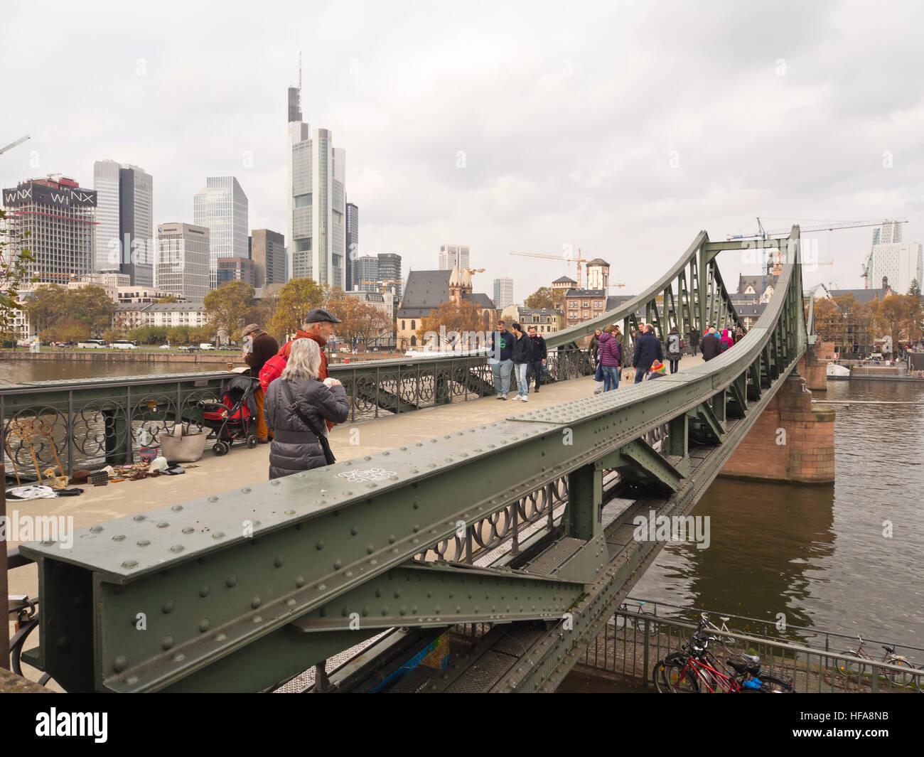 Footbridge eiserner steg hi-res stock photography and images - Alamy