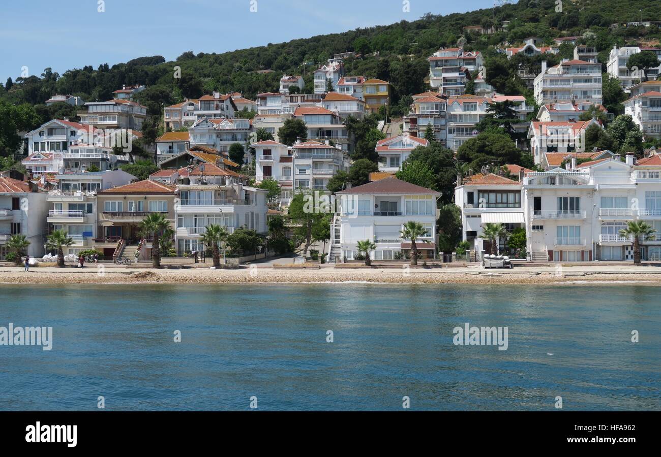 Kinaliada, Istanbul - The Beach near the Port of Prince Island Kinali ...